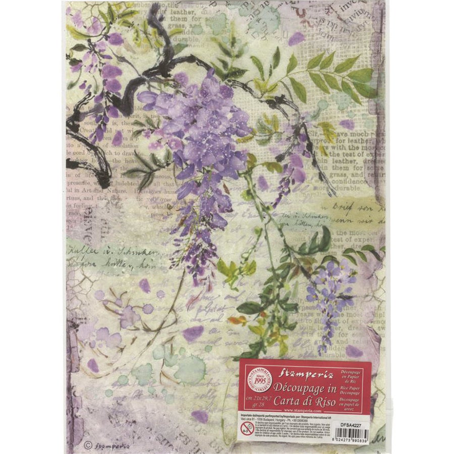 Stamperia - A4 Rice Paper ***Multiple Designs | Annie G Studio