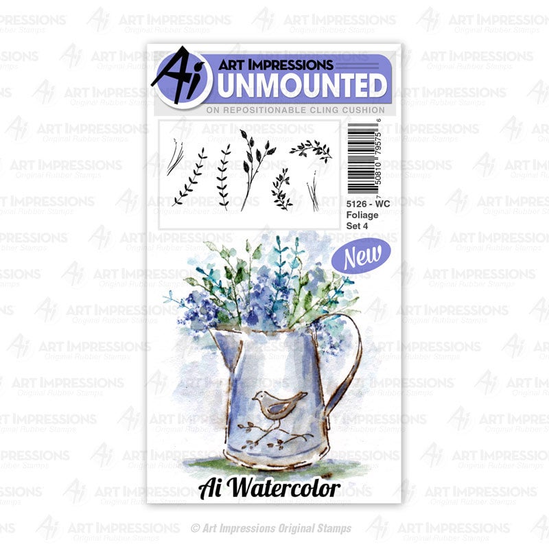 Art Impressions Stamp Set - WC Foliage Set 4 | Annie G Studio