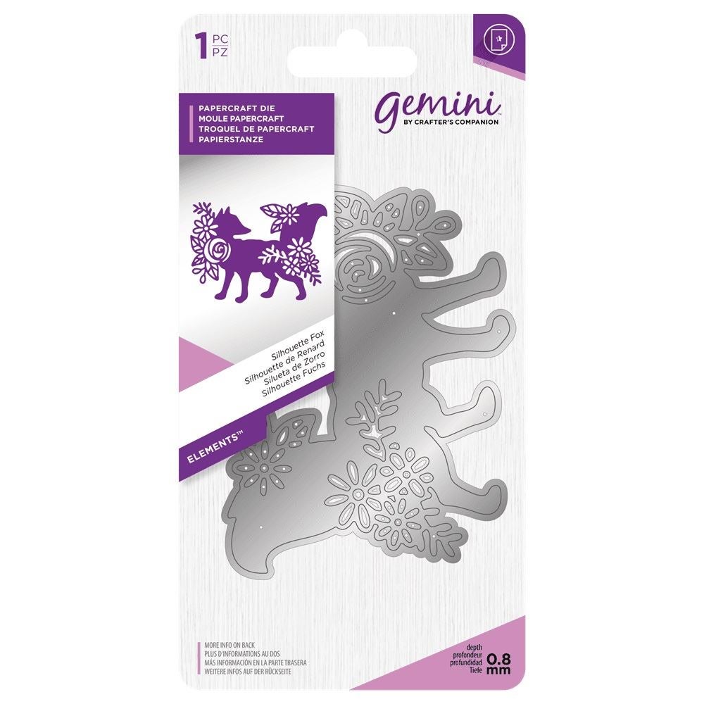 Gemini Silhouette Fox Die | Annie G Studio