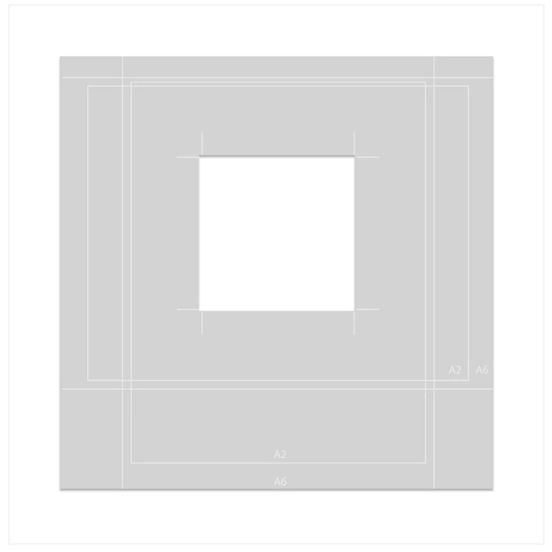 Hero Arts - 6x6 Stencil - Alignment Tool, A2 & A6 | Annie G Studio