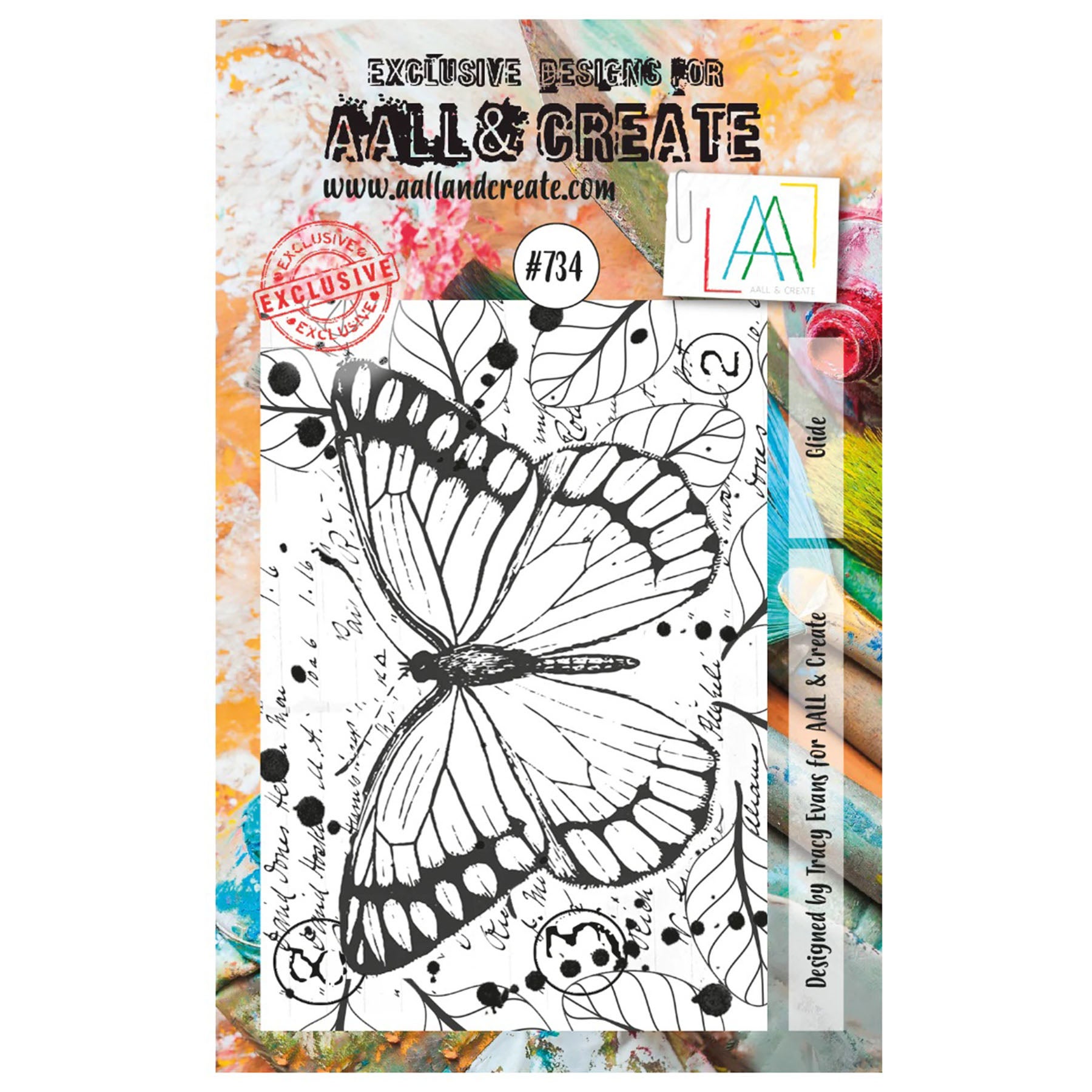 All & Create 3x4 Clear Stamp - Glide | Annie G Studio