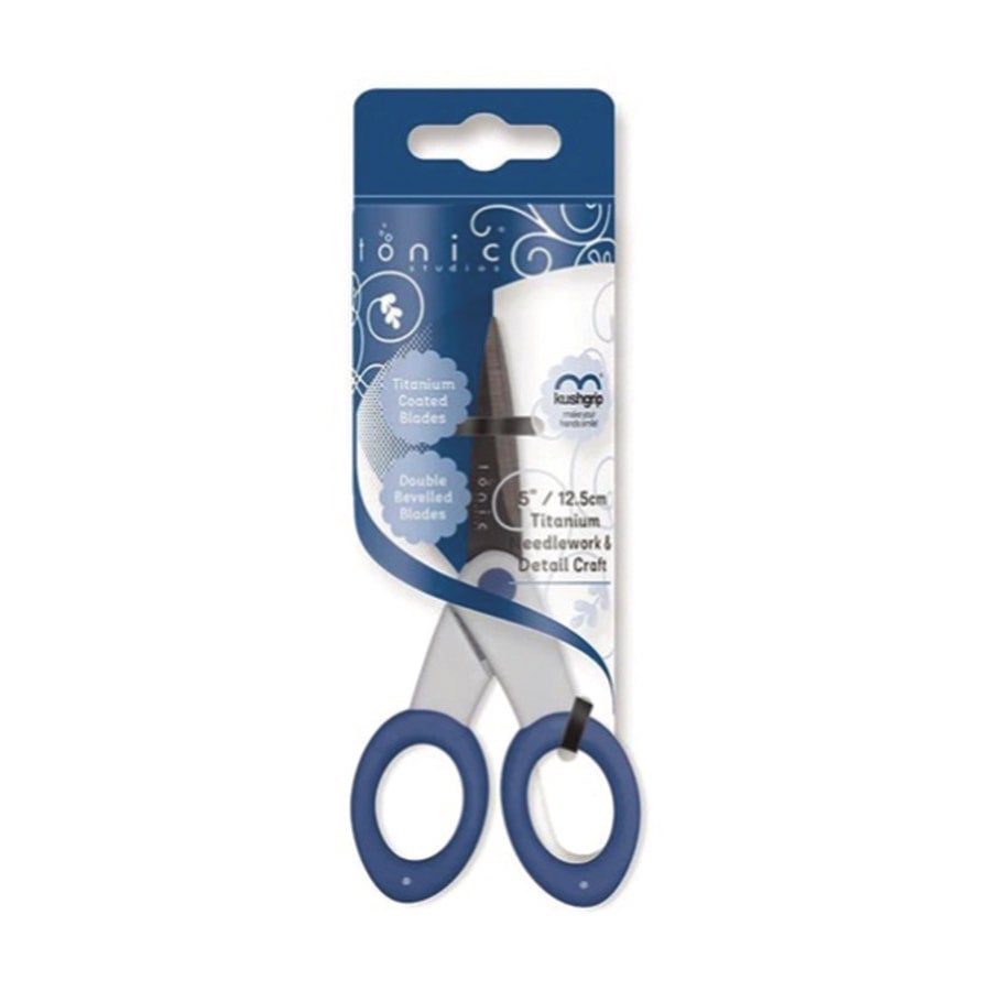 Tonic Studios Scissors - 5” Kushgrip Titanium Needlework & Detail Craft ...